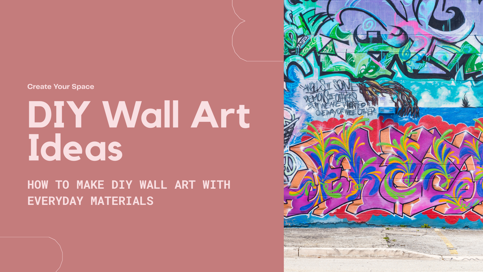How to Make DIY Wall Art with Everyday Materials - Lifestyle blog ...